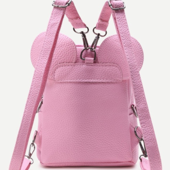 Bags | Minnie Mouse Disney Mickey Ear Backpack Pink Nwt | Poshmark